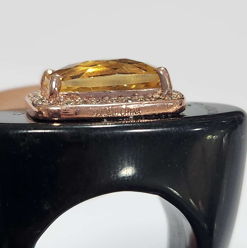 HSN Rarities: Fine with Carol Brodie Rose Vermeil Gemstone Hololith ...
