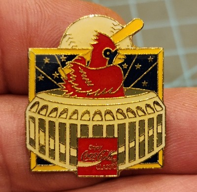 St. Louis Cardinals Stadium 1993 Enjoy Coca-Cola Lapel Pin Diamond ...