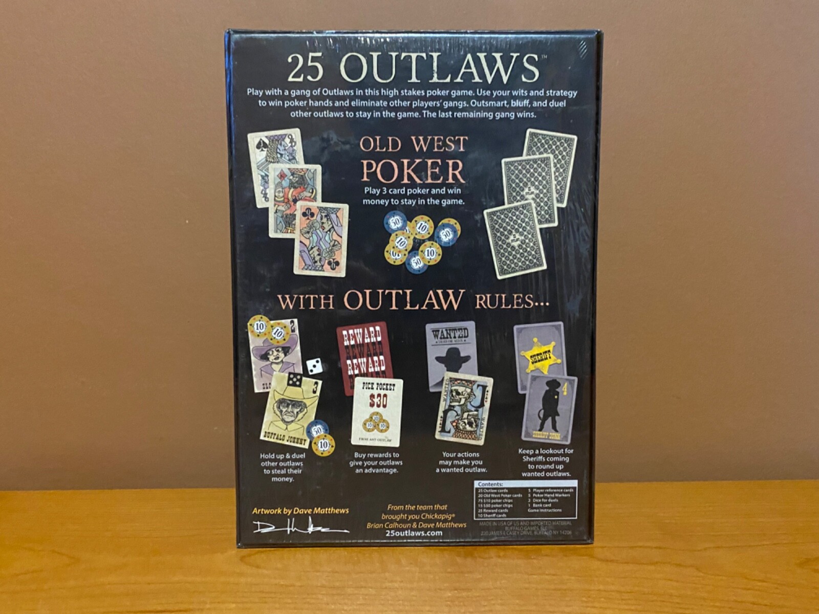 NIB 25 Outlaws Old West Poker With Outlaw Rules Poker Cards FACTORY ...