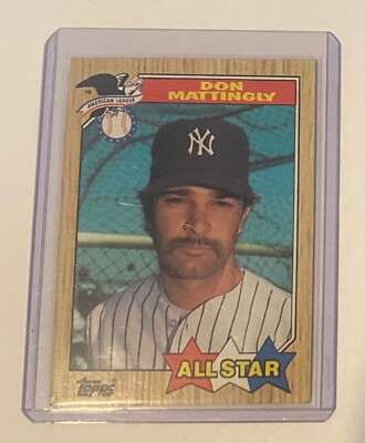 1987 Don Mattingly topps all star #606 baseball card | eBay