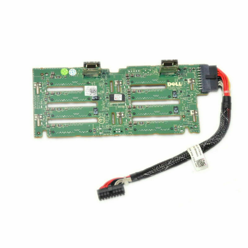 1x Dell R710 2.5" 8-Slot SAS SATA Backplate With Power Cable 0MX827 ...
