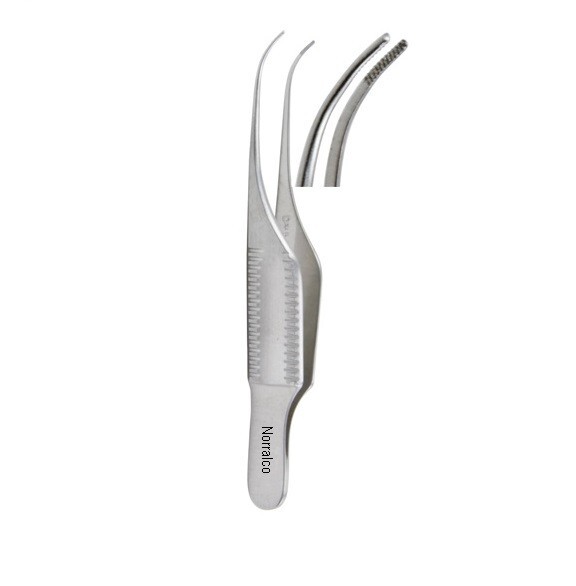 Gill Chandler-Iris Dressing Forceps, 3", Curved Fine Serrated Tips, 0 ...