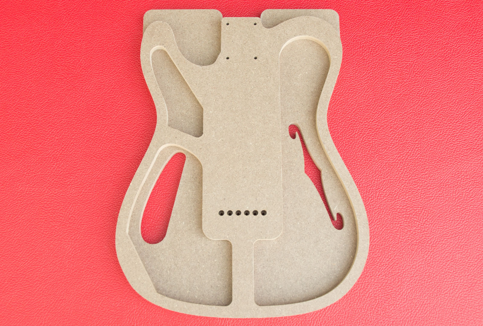 Thinline Telecaster Body Router Templates CNC Luthier Tools 1/2" MDF 0. ...