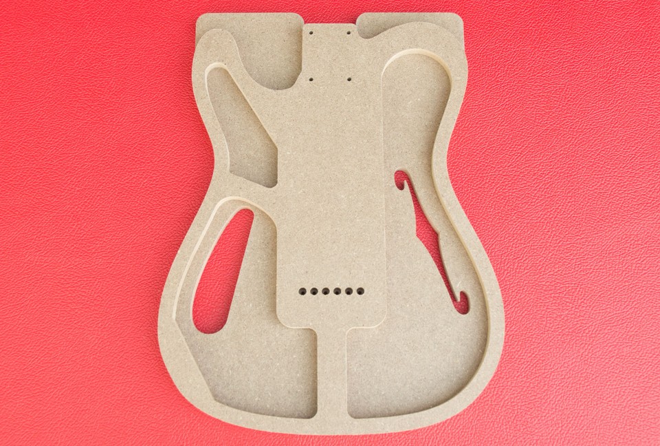 Thinline Telecaster Body Router Templates CNC Luthier Tools 1/2" MDF 0. ...