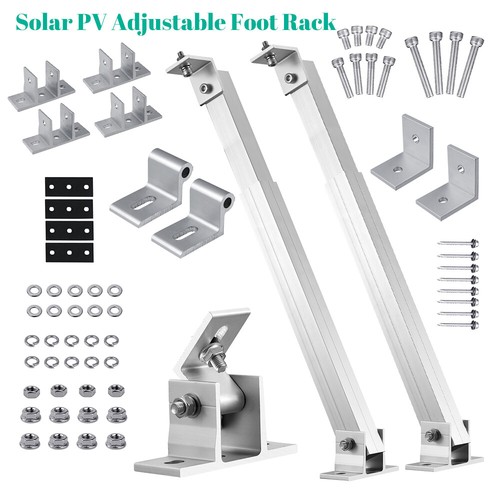 Adjustable Solar Panel Tilt Mounts Brackets Rack For Roof Boat Off-Grid ...