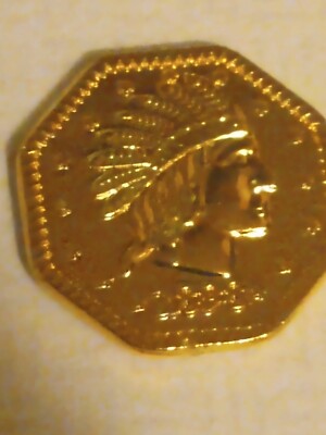 1898 $1 California gold token | eBay