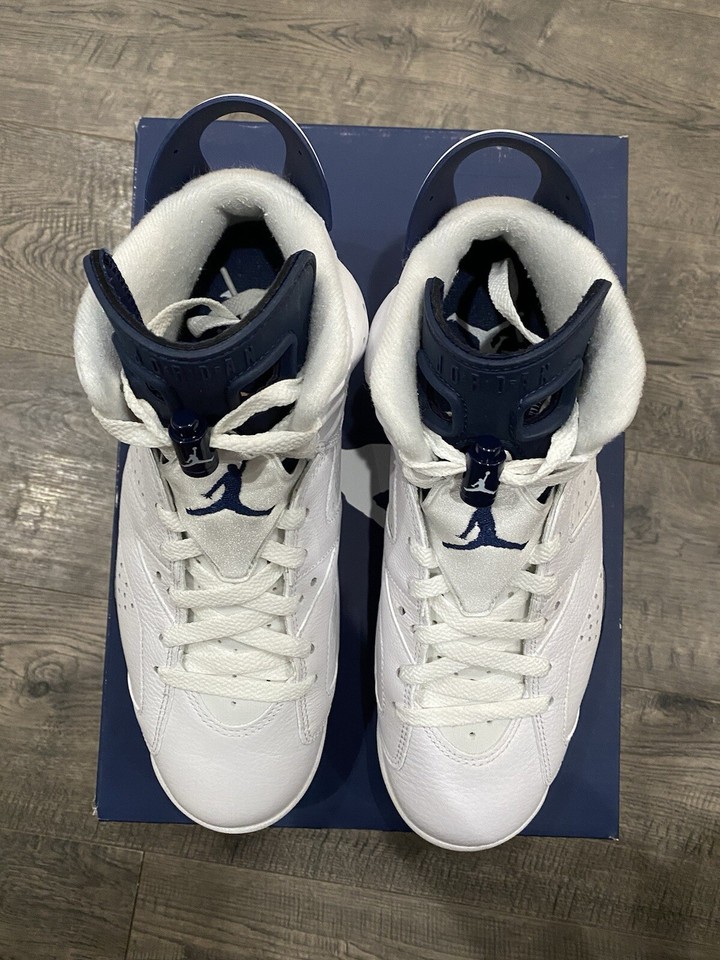 Nike Air Jordan 6 Retro Midnight Navy Size 8 CT8529-141 Excellent ...