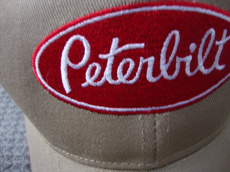 Peterbilt Baseball Cap Hat Back Khaki Red Hunter's Truck Sales NOS ...