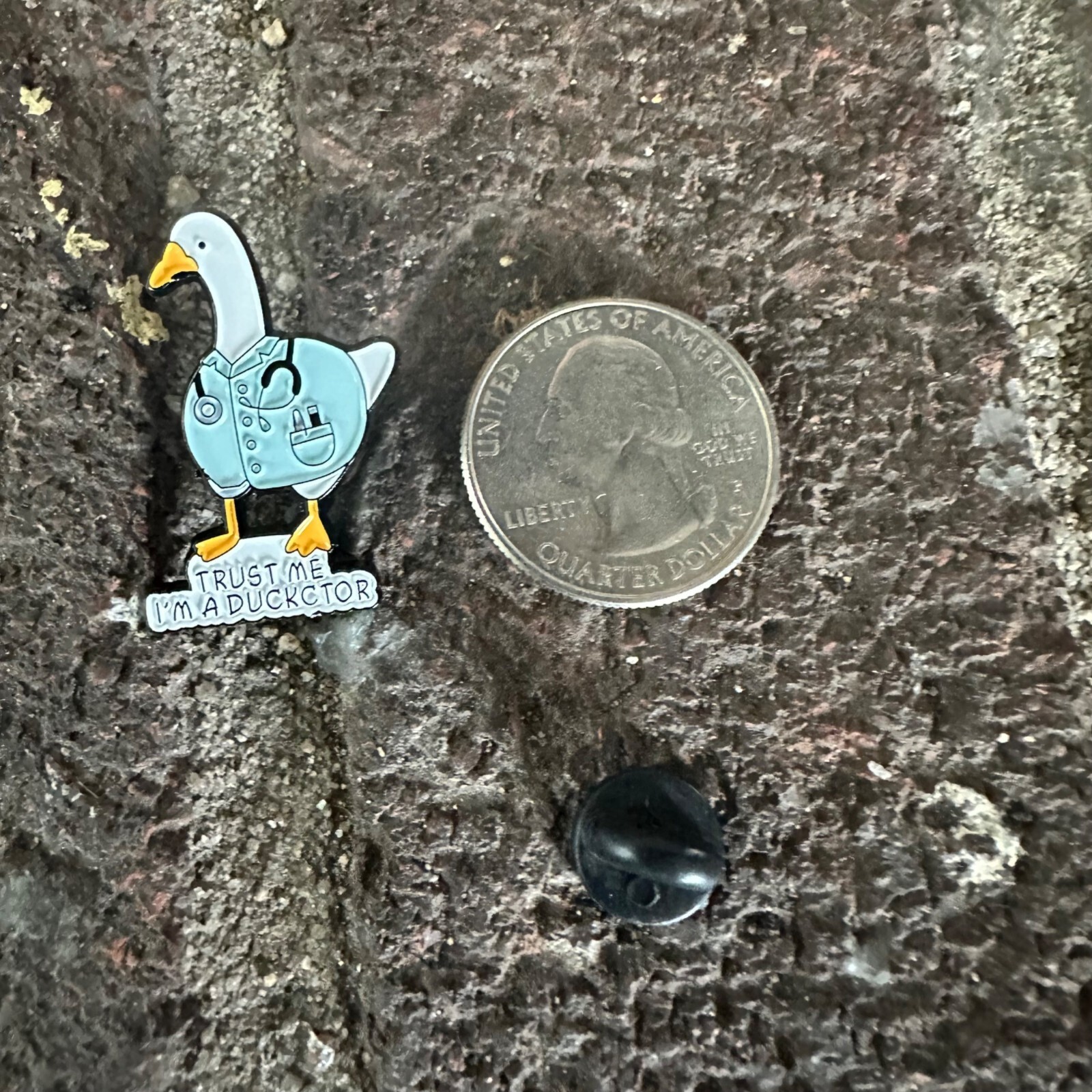 Cartoon Animal Shaped Doctor Duck Pin Brooch Trust Me I'm A Ducktor for ...