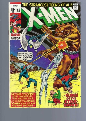 UNCANNY XMEN 65 VF+ - NEAL ADAMS - 1968 SERIES - SILVER AGE MARVEL ...