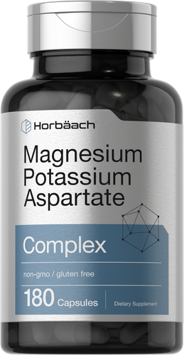 Magnesium Potassium Aspartate Complex | 180 Capsules | Non-GMO | by ...