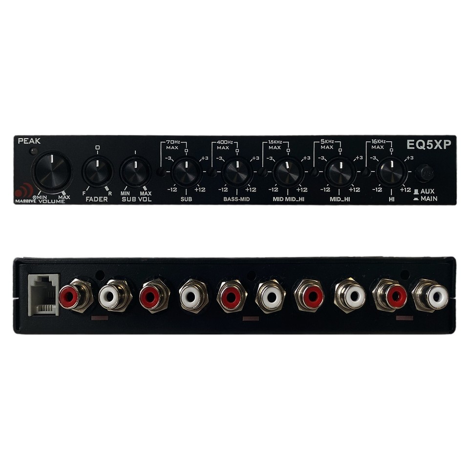 EQ5XP - 5 Band Car Audio Parametric Equalizer / Crossover Signal ...