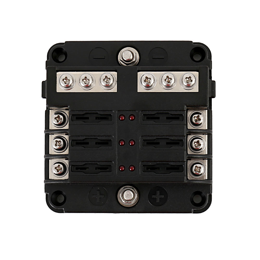 45x 6 Way Fuse Box Holder Auto Blade Block Panel Car Power Distribution ...