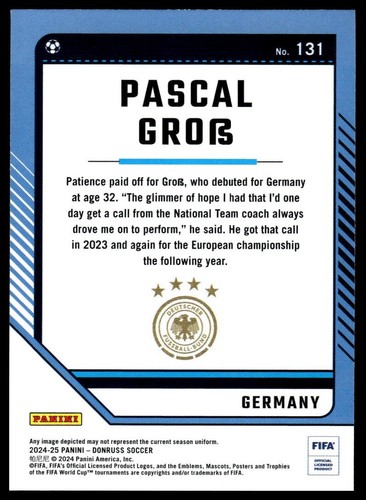 2024-25 Donruss Soccer Pascal Grob #131 | eBay