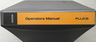 Fluke 5520A Multi-Product Calibrator Operators Manual P/N 688739 | eBay