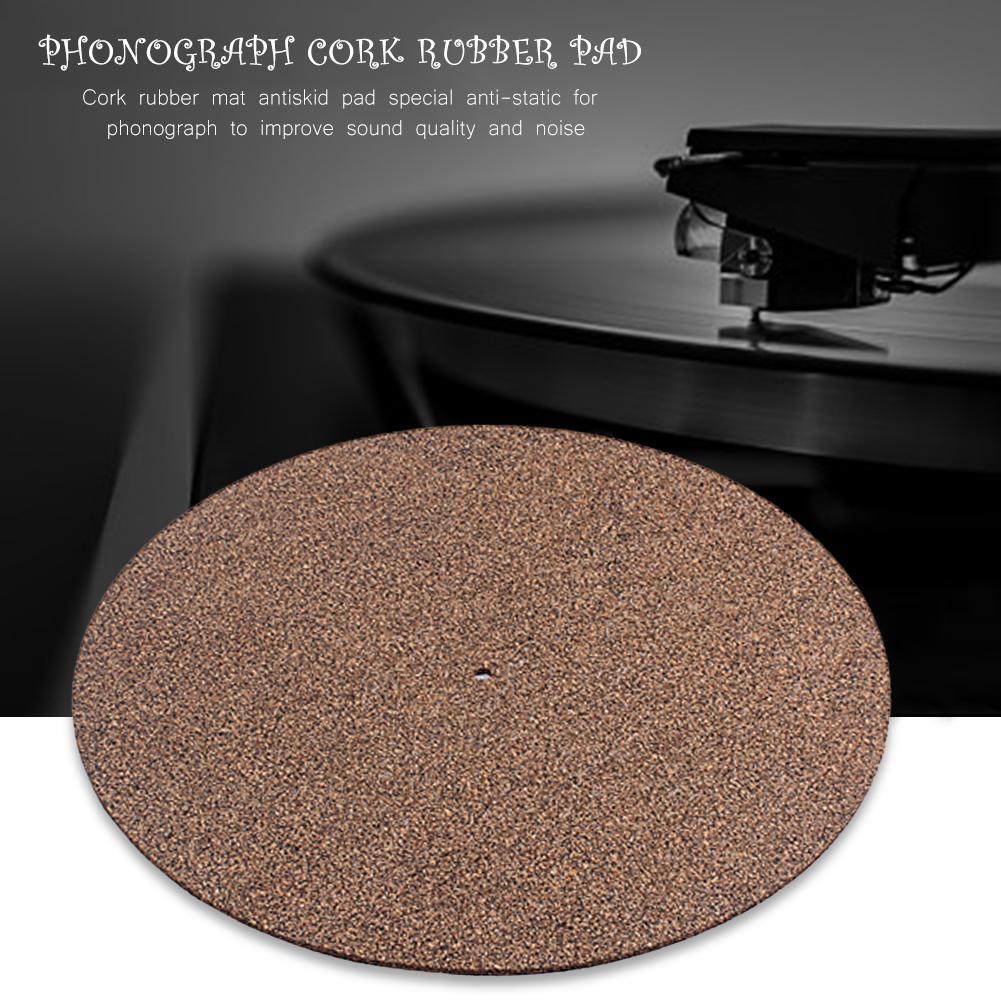 Cork Rubber Turntable Platter Mat Anti-Static Vinyl Record Players ...