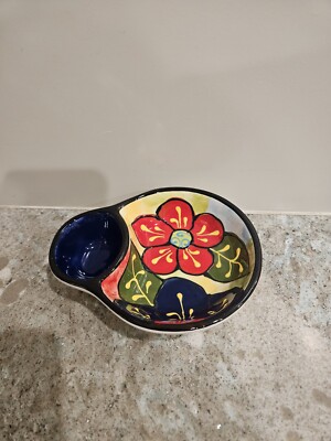 Del Rio Salado Classic Spanish Hand-Painted Ceramic Tapas Olive Dish | eBay
