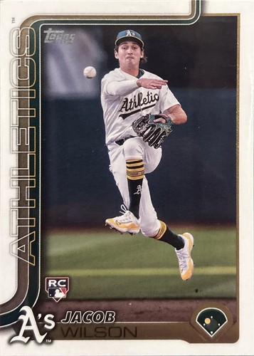 JACOB WILSON - 2025 Topps #314 (RC) Rookie Card - Oakland Athletics | eBay