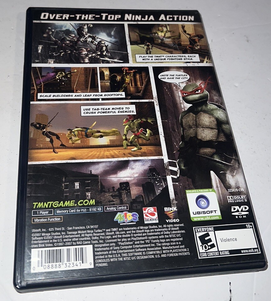 TMNT (Sony PlayStation 2, 2007) PS2 Complete with Manual Tested ...