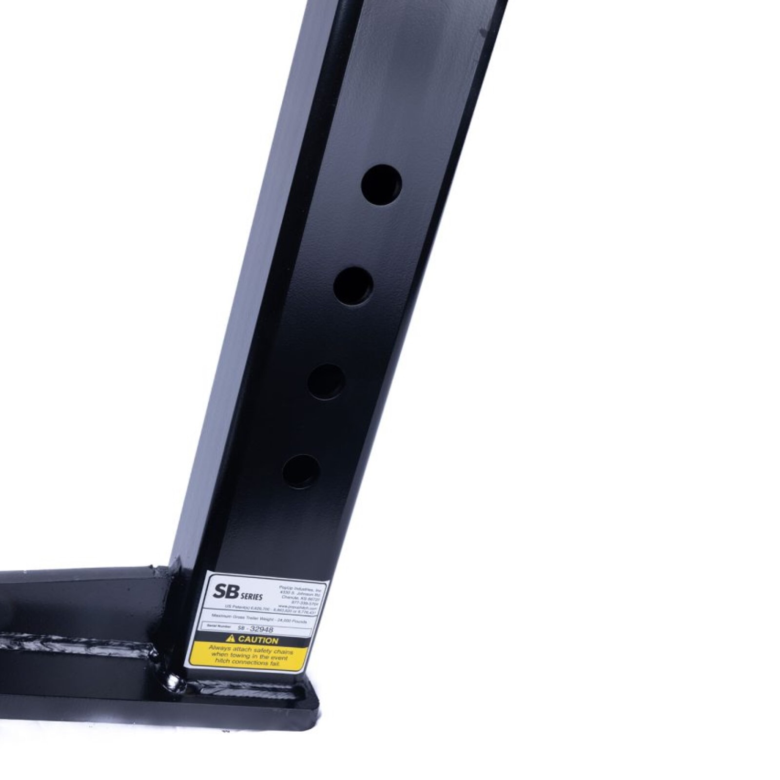 000 lb Extended Coupler for 4"" ID Trailer | Universal Fitment | Black ...