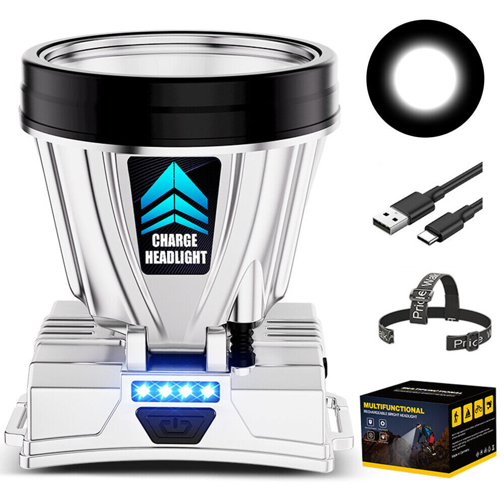Super Bright Rechargeable High Power Headlamp XPG High-Power Powerful ...