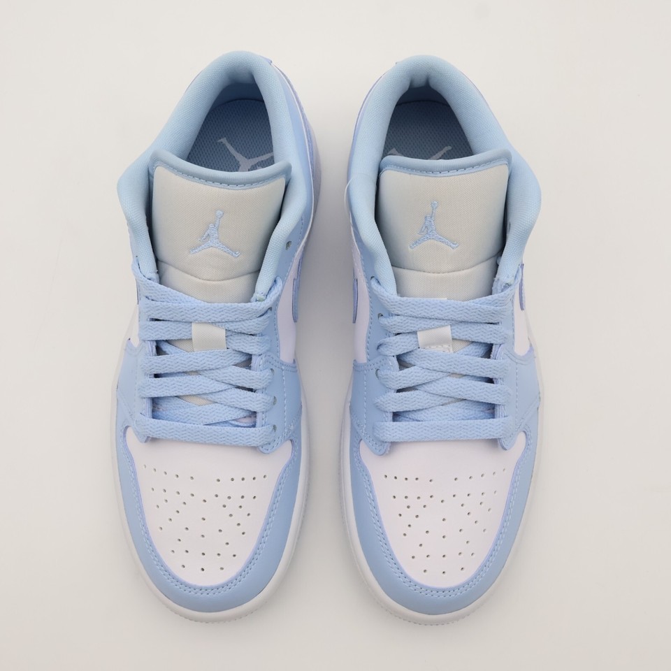 DC0774-141 Nike Jordan 1 Low Aluminum Ice Blue White Sky University ...