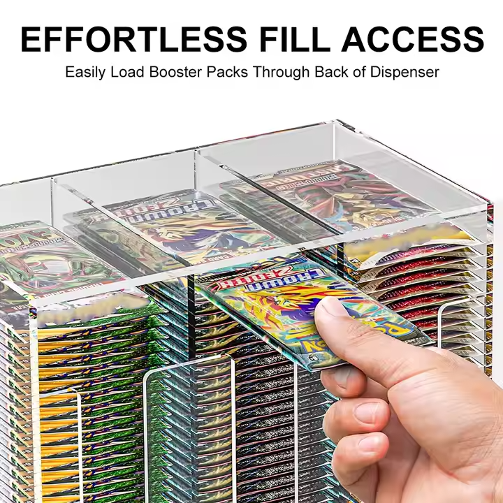 Acrylic Booster Pack Dispenser for TCG Packs (6 Slot) Thick Acrylic ...