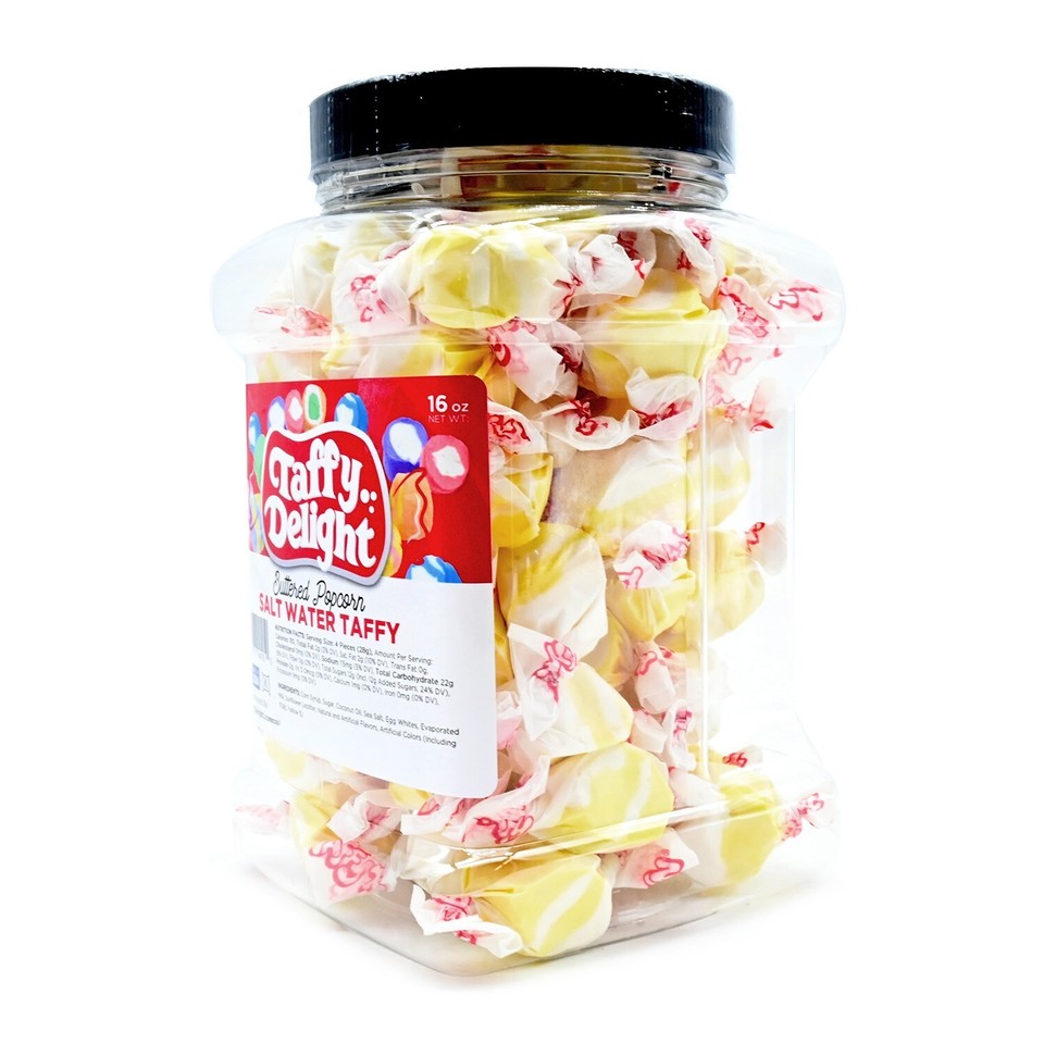 Taffy Delight Salt Water Taffy 16oz Jar - Free Shipping! | eBay