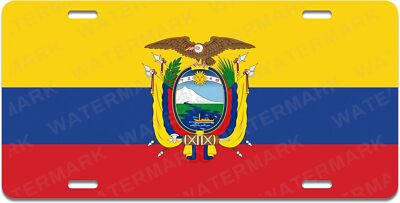 Ecuador Flag Novelty License Plate Ecuadorian Metal 12x6 Car License ...