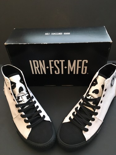 Iron Fist Misfits High Tops Mens Size 10 White N.I.B. Horror-Punk ...