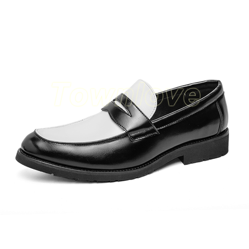 Men Loafer Color Block Shoes Dress Shoes Slip-on Penny Business Formal ...