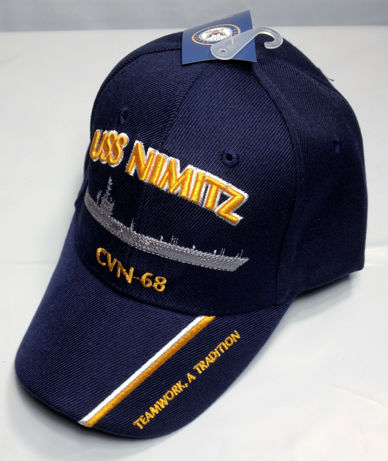 USS Nimitz CVN 68 Ball Cap Embroidered US Navy Aircraft Carrier ...