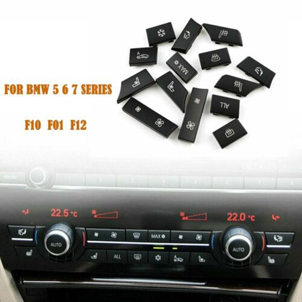 For 5 6 7 Series F01 F10 F12 AC Heater Switch 14 Button Key Cap Repair ...
