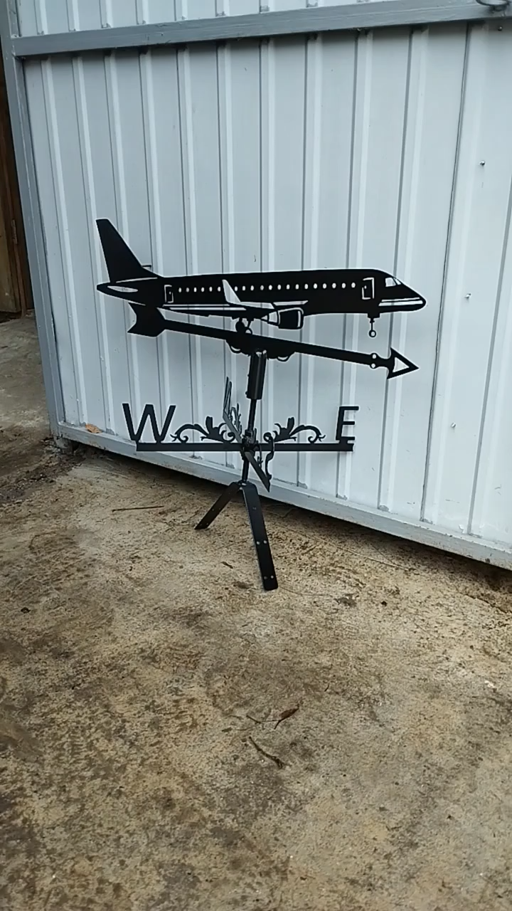 Passenger plane Metal Weathervane, Weather Vane, aircraft, home roof ...
