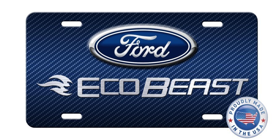 Ford ECO BOOST BEAST Inspired art aluminum license plate tag | eBay