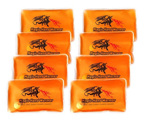 8 Pack Magic Hand Warmers, Reusable Snap Heat Packs, Reusable Pocket ...
