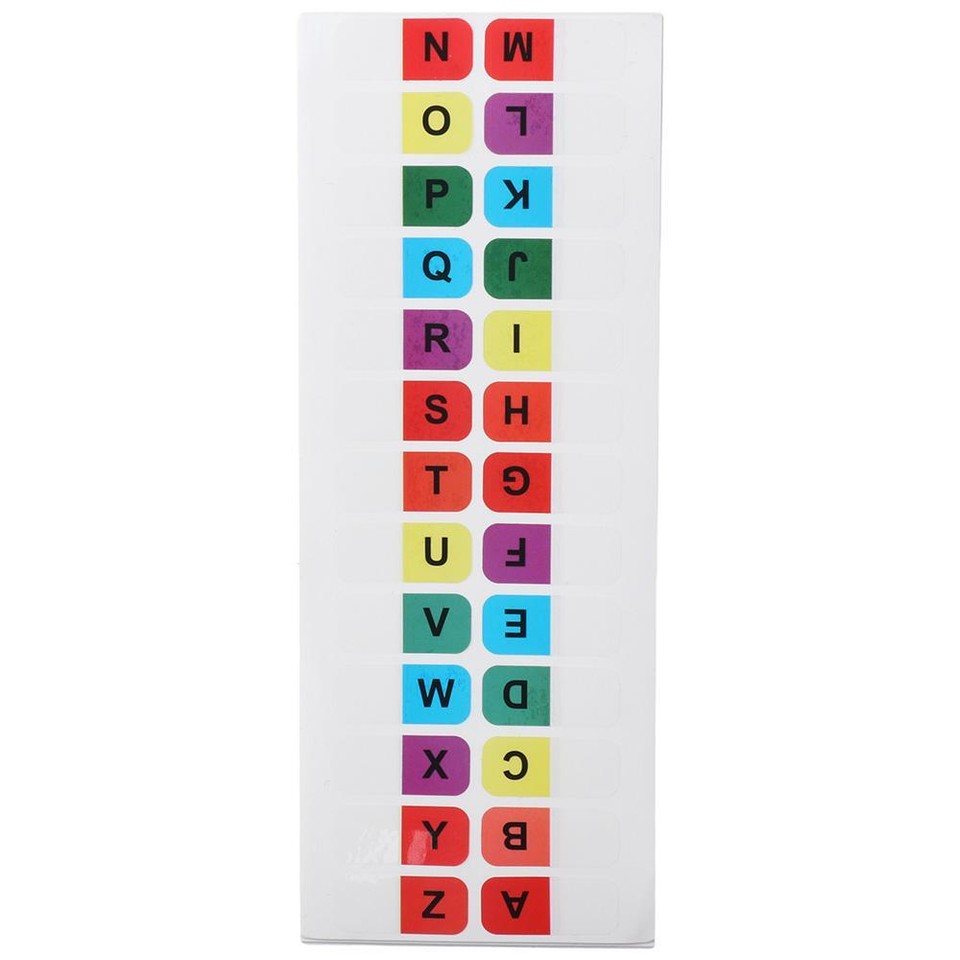 Alphabet Index Tabs A-Z Page Markers 8 sheet Sticky Tabs Notebooks ...