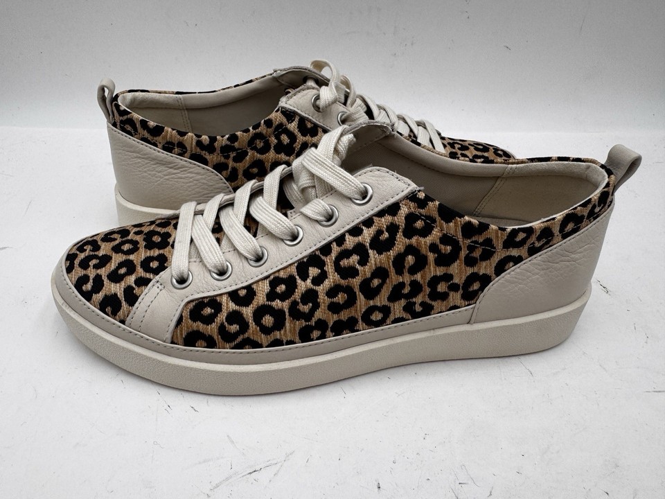 Vionic Winny Women's Sneakers Size 8.5 Brown Black Leopard Print ...
