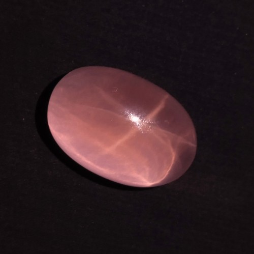 164Ct Natural Pink Luster Top Quality Stone Rose Quartz 6 Ray Star Oval ...