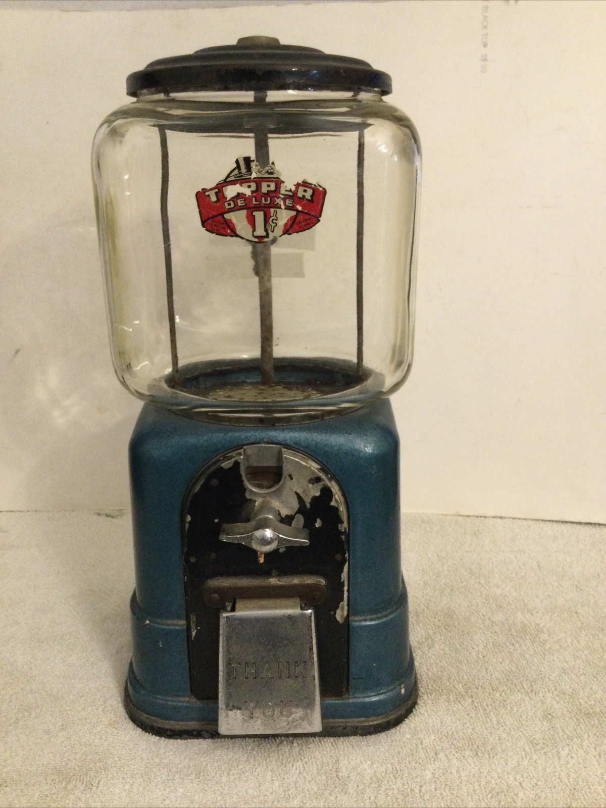 1940's Vintage Universal/Toppers Deluxe Penny Peanut Machine Square ...