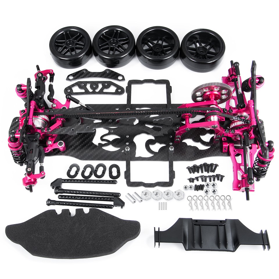 RCBATER Alloy & Carbon Sakura D4 1:10 AWD 4WD OP EP RC Car Frame Kit w ...