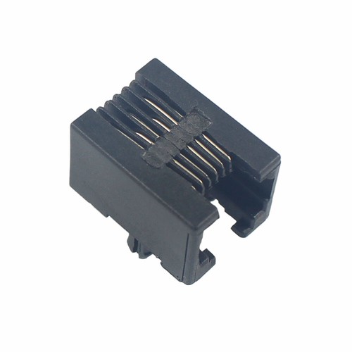 10Pcs RJ11 6P6C 6 Pin Telephone Right Angle Board Jack Socket Female ...
