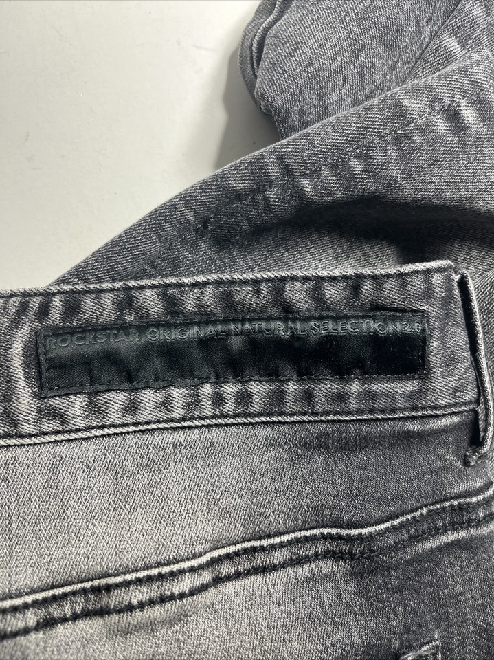 Rockstar Men's Original Jeans Black Faded 36 | eBay