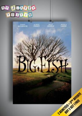 BIG FISH Tim Burton Movie Poster | eBay