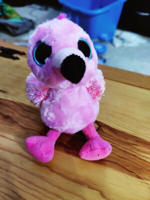 7" Aurora Flamingo Pink YooHoo Friends Big Eye Plush Stuffed Animal Toy ...