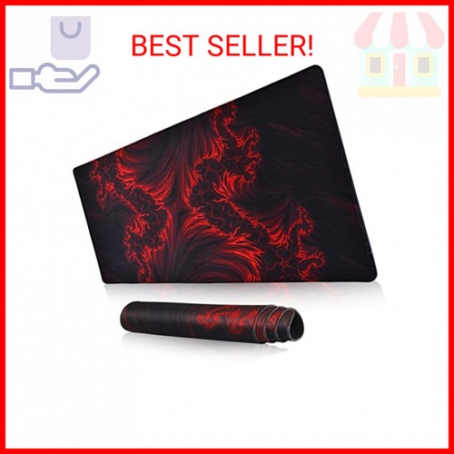 Gaming Mouse Pad, Red Large Mouse Pad 31.5×15.75In, Large Gaming Mouse ...