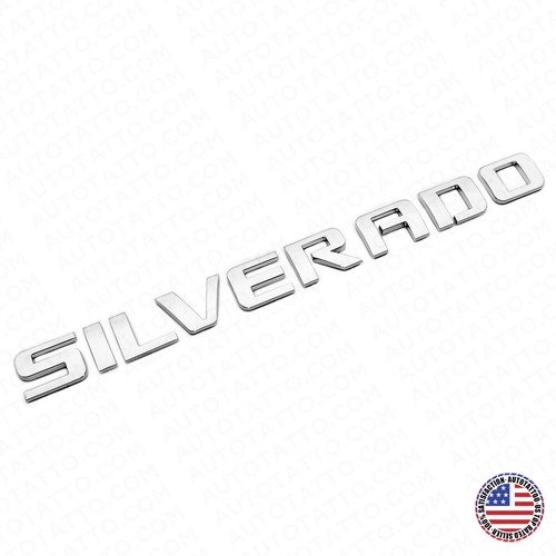 For Chevy Silverado Fender Tailgate Logo Nameplates Letter 3D Decal ...