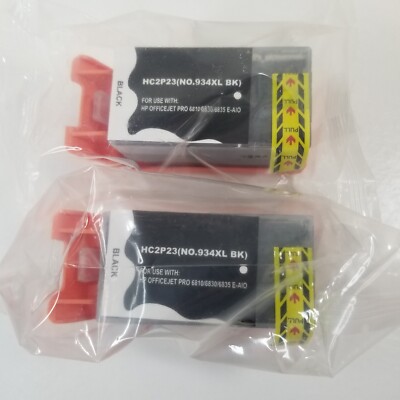 NEW G&G BLACK (2-Pack) Ink HC2P23 for HP OfficeJet Pro 6810/6830/6835 ...