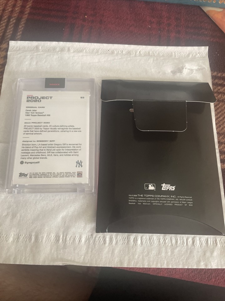 Derek Jeter 1992 Topps Draft Pick Project 2020 Gregory Siff W/Box | eBay