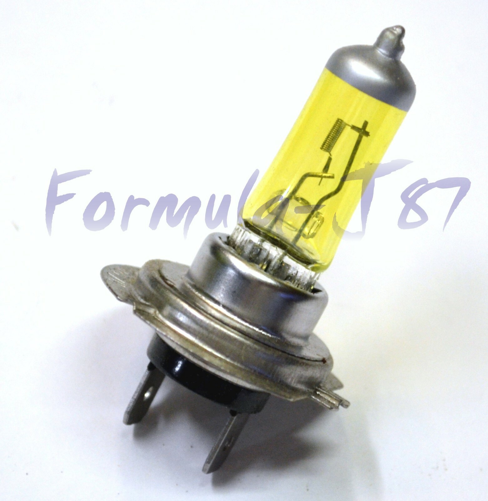 Halogen H7 55W 3000K Yellow Two Bulbs Head Light Low Beam Replace Lamp ...